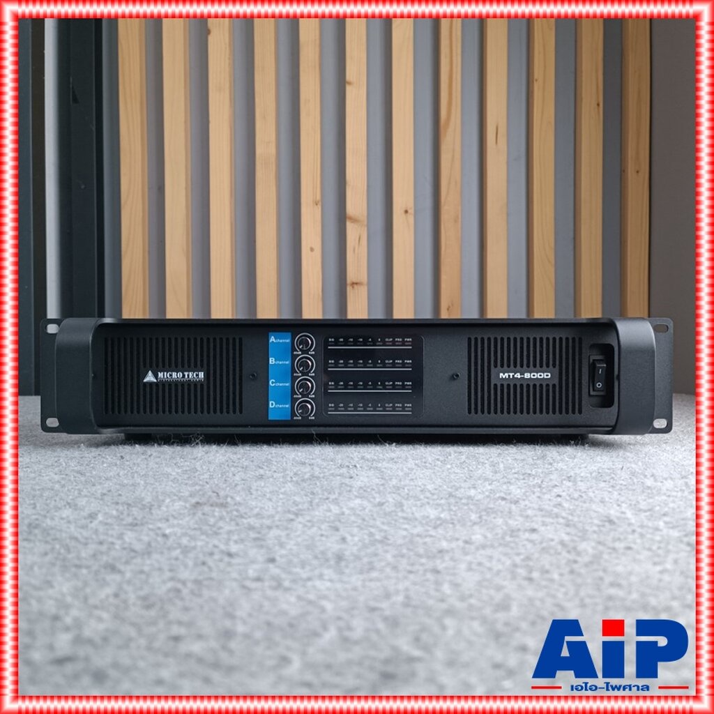 MICROTECH MT4-800D poweramp 4CH เพาเวอร์แอมป์ 4 ช่อง คลาส D กำลังขยาย ...