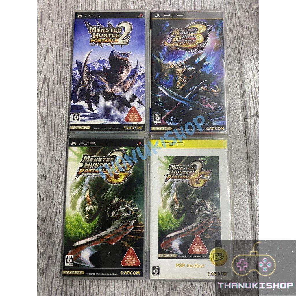 แผ่น PSP Monster Hunter JAPAN ภาค 2 2G 3 แท้ (Monhunt) คู่มือครบ สำหรับ ...