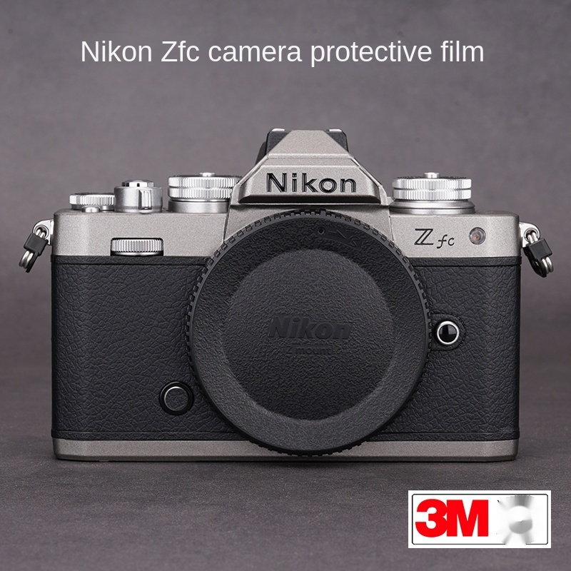 ฟิล์มสติกเกอร์คาร์บอนไฟเบอร์ ผิวด้าน สีเงินด้าน 3M สําหรับ Nikon Zfc ...