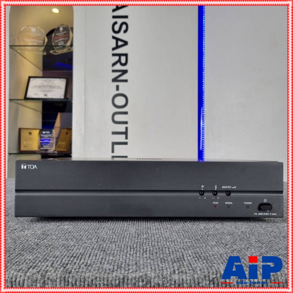 TOA P-2240 poweramp 240W P-2240 เครื่องขยายเสียง 240 วัตต์ power amplifier 240W เครื่องขยายเสียง ...