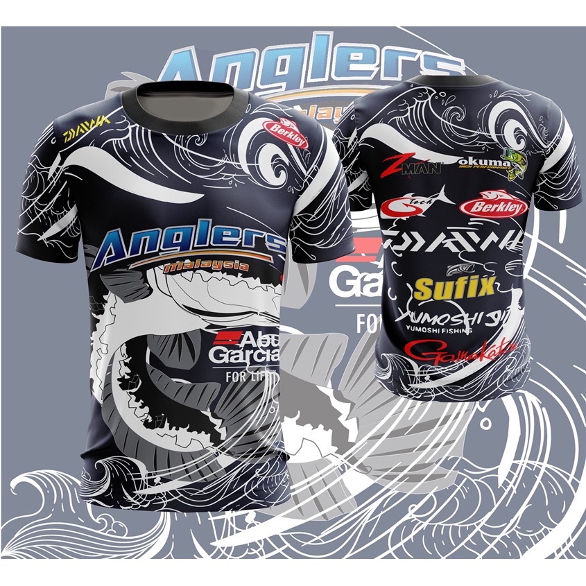 Baju Mancing Anglers Malaysia V5 (แขนสั้น) | Shopee Thailand