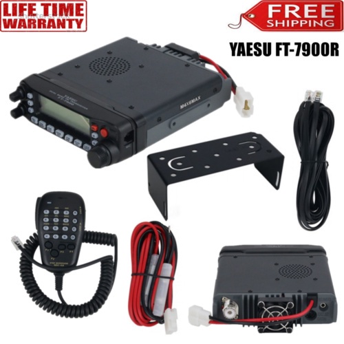 YAESU FT-7900R Dual Band FM Transceiver Mobile Radio UHF VHF 50W Free ...