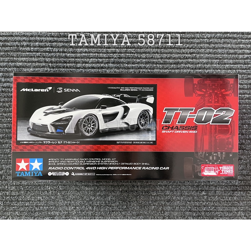Tamiya รีโมตคอนโทรลห้องไฟฟ้า Series 1/10 McLaren SENNA SENNA TT02 58711 ...