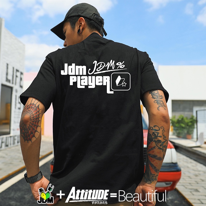 เสื้อยืดแขนสั้น ผ้าฝ้าย พิมพ์ลายรถยนต์ JDM GTA Drifting Thug Track ...