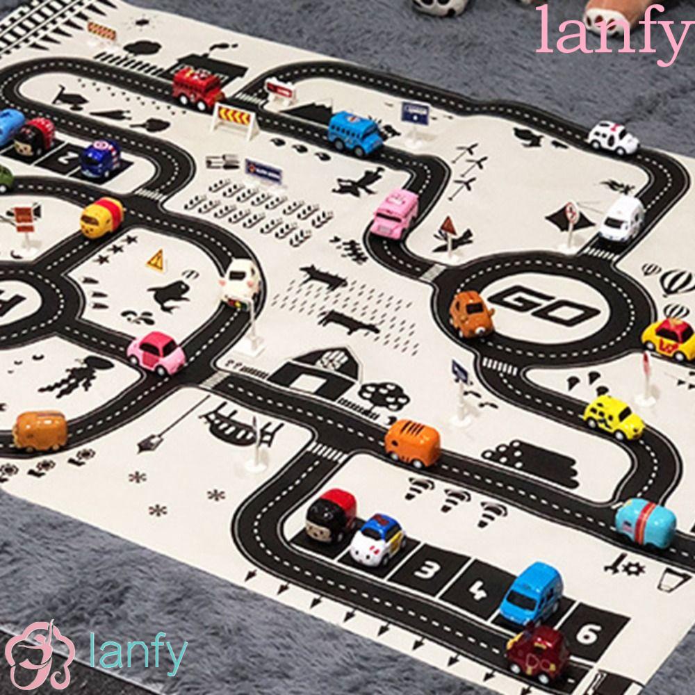 Lanfy City Parking Lot Roadmap City Rode Mats For Baby Kids Toys Baby ...