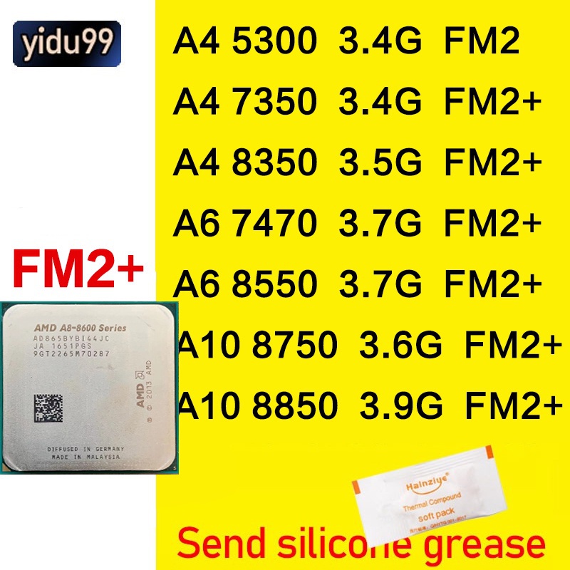 ชุดหน้าจอแสดงผล AMD a4-5300 a4 7350 a4 8350 a6-7470 a6 8550 A8-8650 a10-8750 a10 8850 CPU FM2 ...