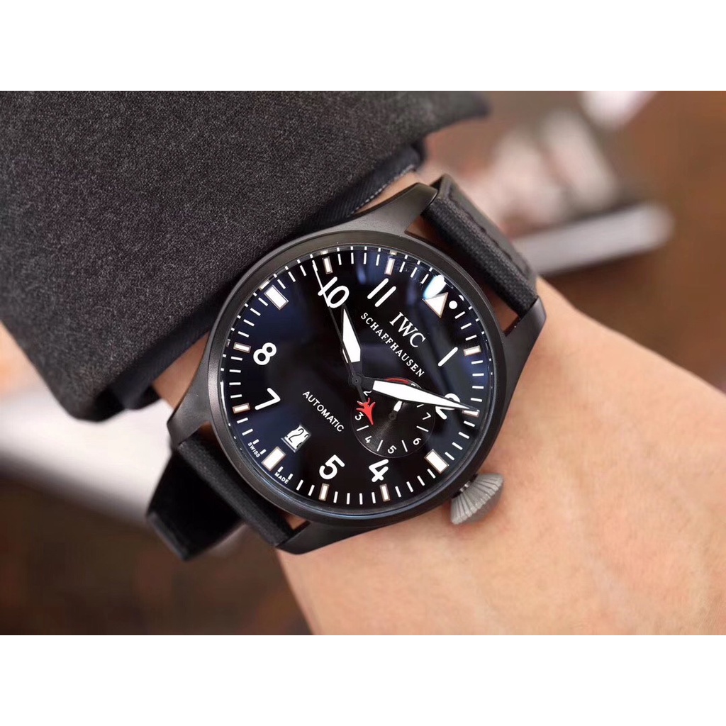 Aaa IWC pilot series นาฬิกาข้อมืออัตโนมัติ สายหนัง ขนาด 42 มม. X 12 มม. ...