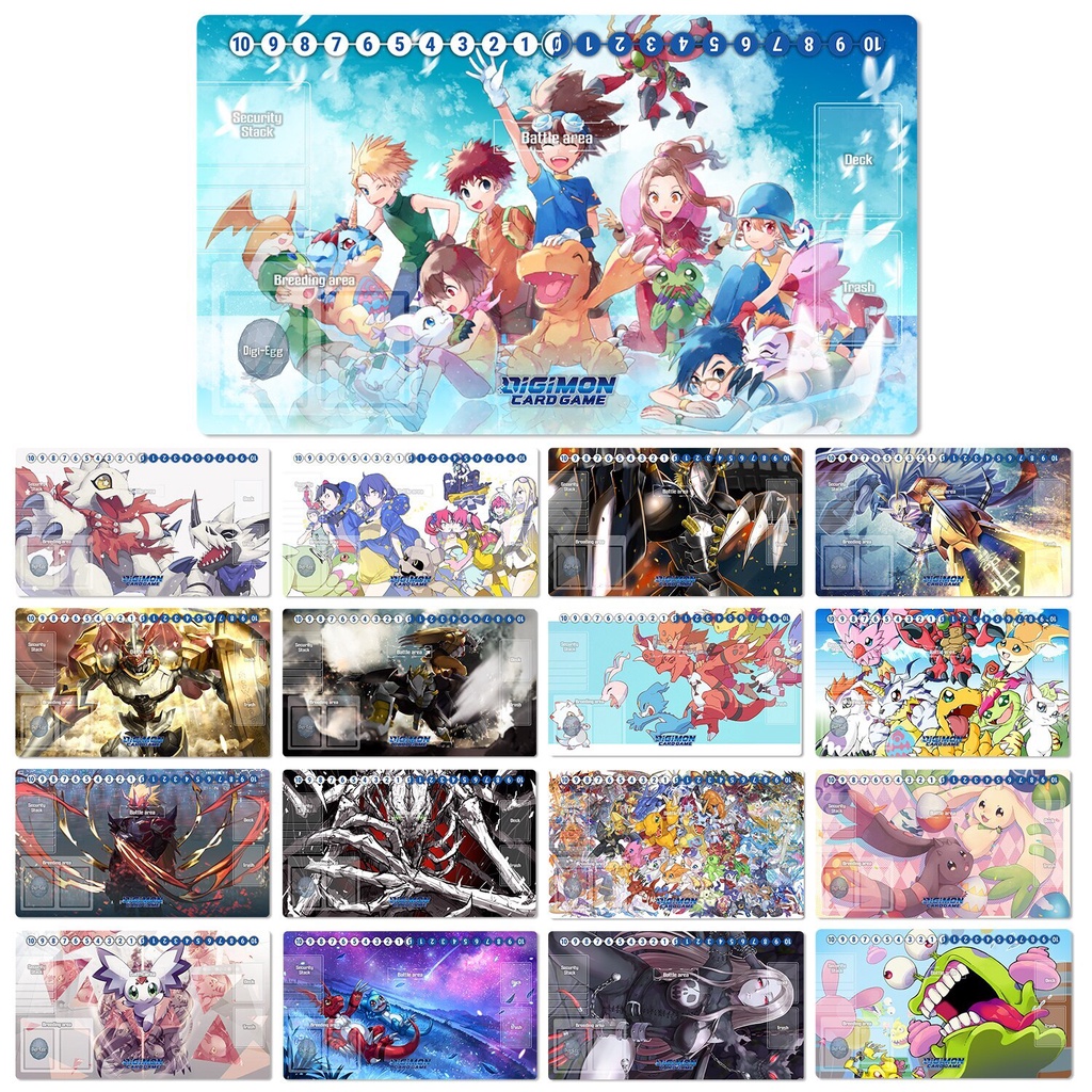 Hot Digimon Playmat Wargreymon Terriermon Angewomon DTCG CCG Board Game ...