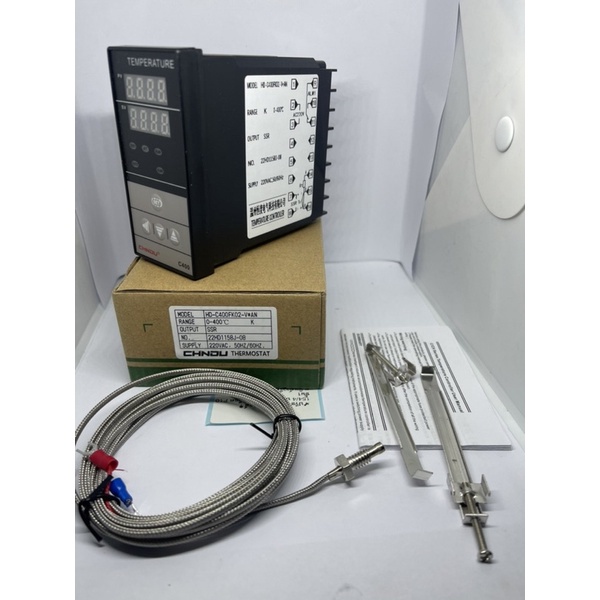 งานแท้ REX-C400 FK07-M พร้อมสายวัดอุณหภูมิ เครื่องควบคุมอุณหภูมิ 0-1300 ...