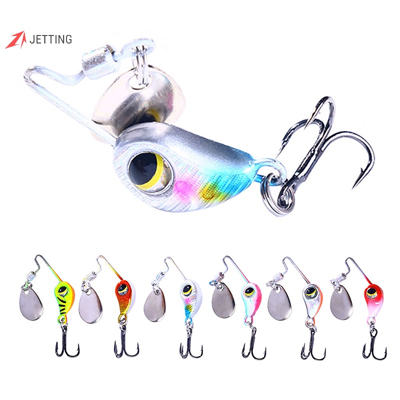 Jtth เหยื่อตกปลาประดิษฐ์ สั่นสะเทือน เลื่อม แวววาว ขนาดเล็ก 4 กรัม 8 ...