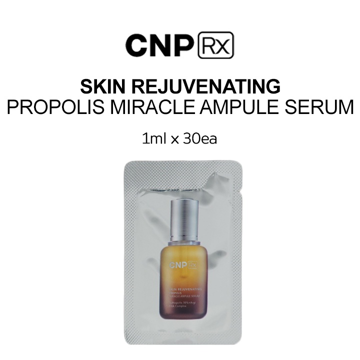 CNP Rx SKIN REJUVENATING PROPOLIS MIRACLE SERUM 1ml x 30ea / Moist skin / Elastic skin | Shopee ...