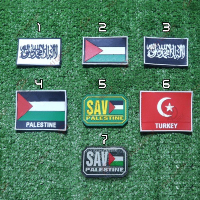 Palestine, Tauhid, Save Palestine, & แพทช์ยางธงตุรกี | Shopee Thailand