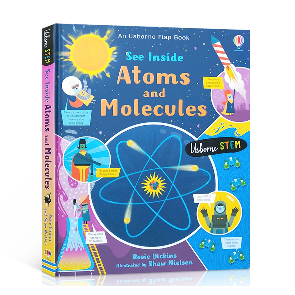 ⚡️พร้อมส่ง⚡️ Usborne See Inside Atoms and Molecules | Shopee Thailand