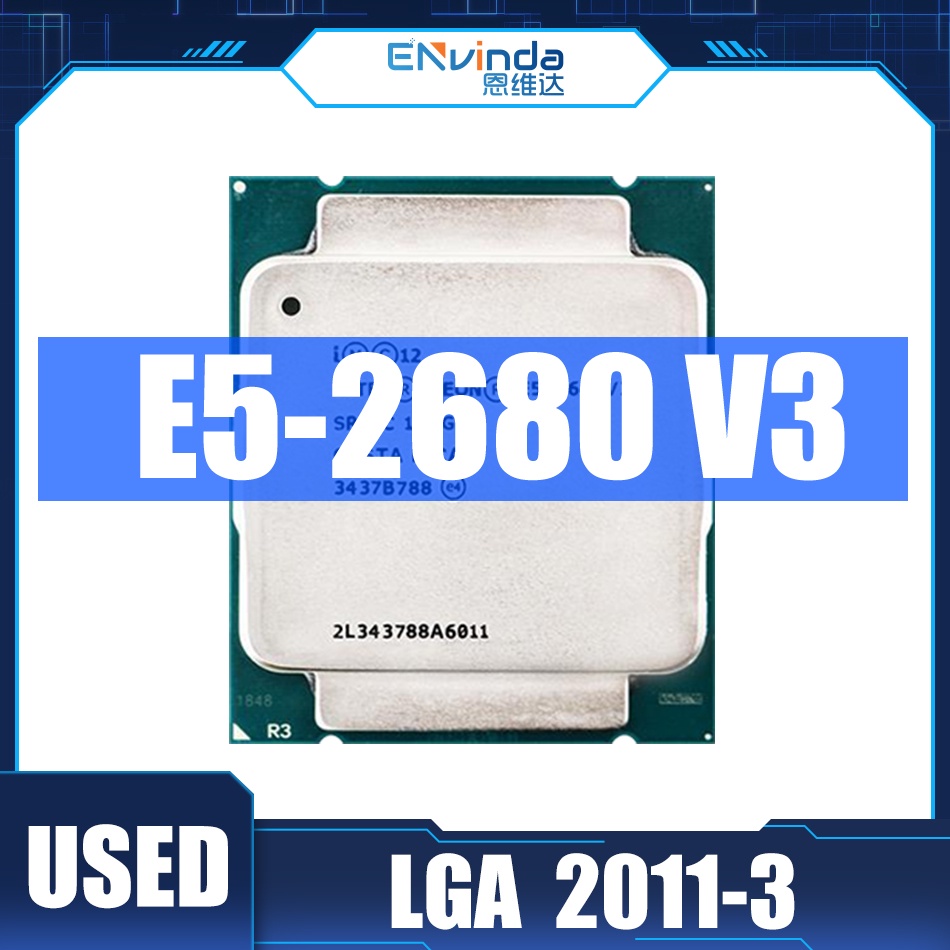 ของแท้ ซ็อกเก็ต Intel Xeon E5 2680 V3 Processor SR1XP 2.5Ghz 12 Core ...