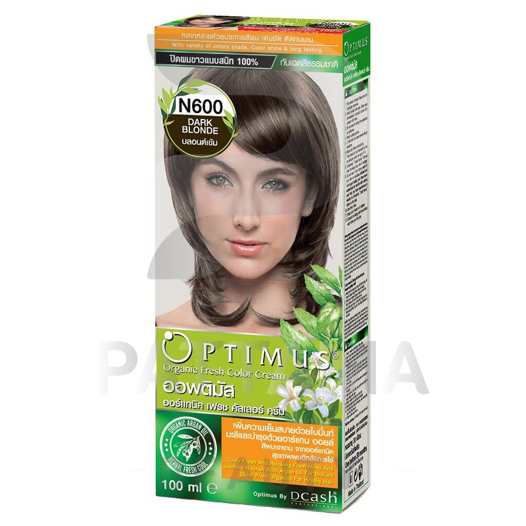 (ทุกโทนสี) Optimus Organic Fresh Color Cream ครีมย้อมผม ออพติมัส ...