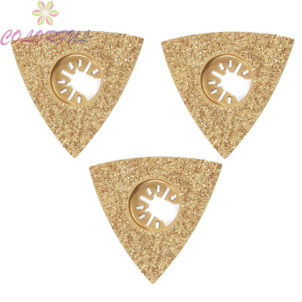 【COLORFUL】Heavy Duty Triangular Carbide Rasp Blade for Oscillating ...