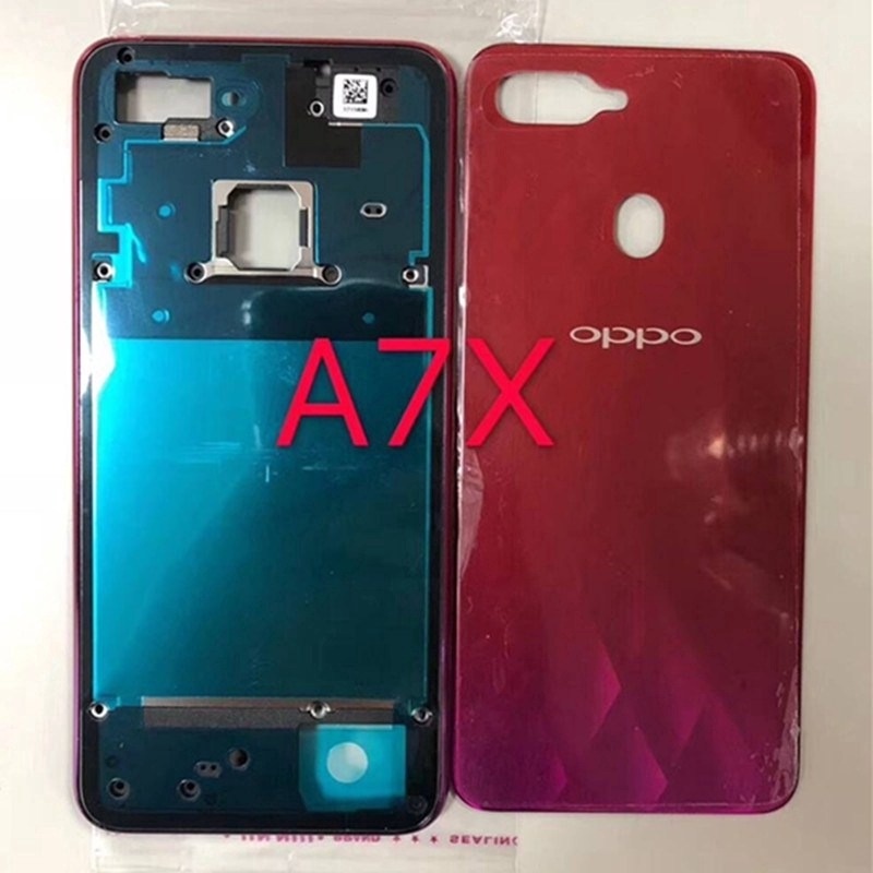 สําหรับ OPPO F9 A7X แบตเตอรี่ฝาหลังกรอบกลางที่อยู่อาศัยโทรศัพท์เปลี่ยนอะไหล่ | Shopee Thailand