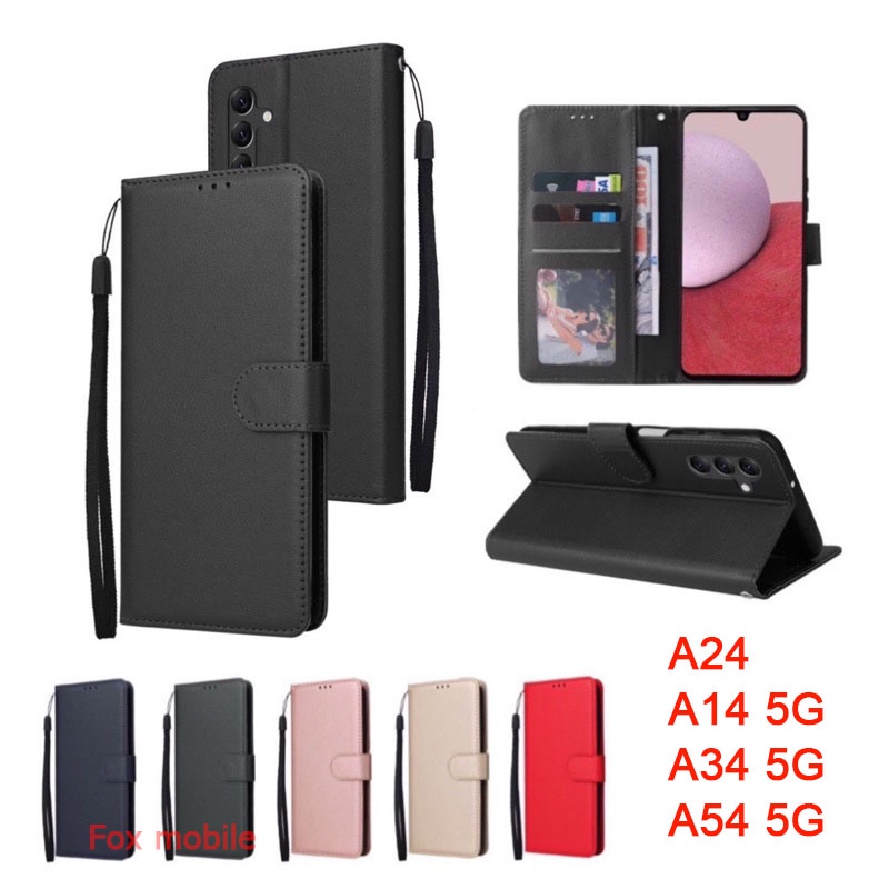 พร้อมส่ง A25/A24/A05/A05S/A15/S23FE เคสฝาพับ ล็อคได้ แถมสาย สำหรับ SAMSUNG A14 / A34 /A54 เคส ...