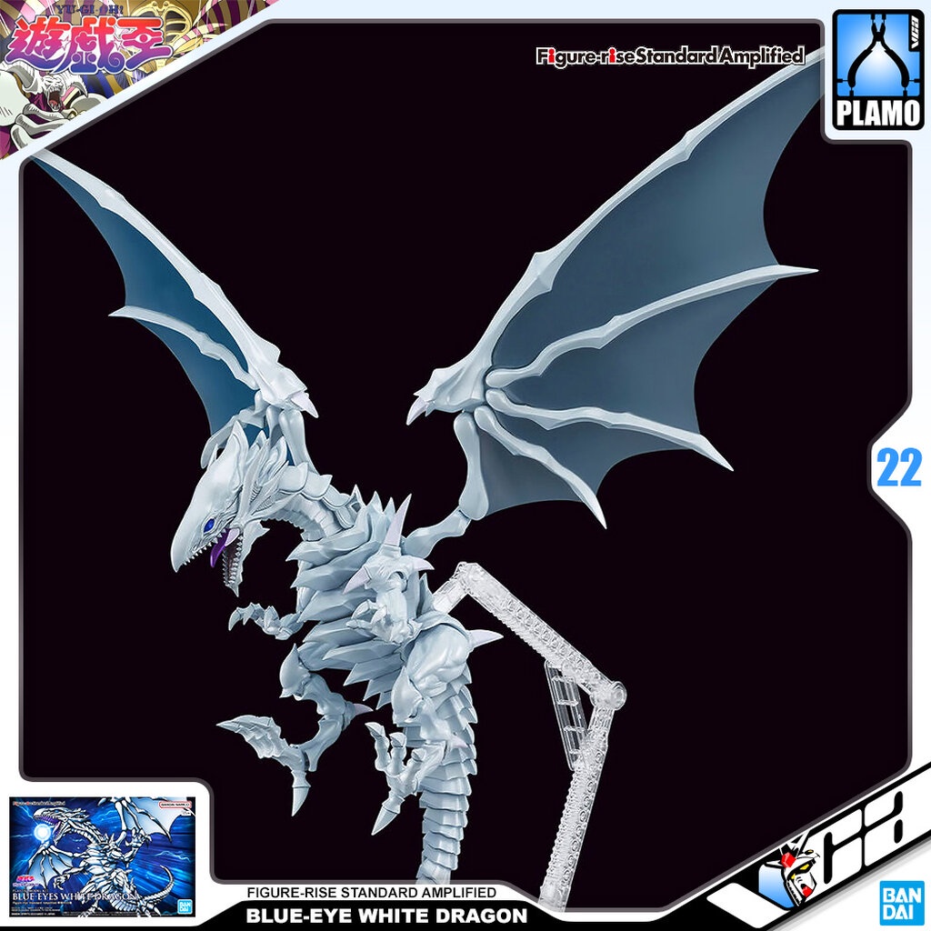 ⭐️ BANDAI FIGURE-RISE STANDARD AMPLIFIED BLUE EYES WHITE DRAGON FIGURE ...