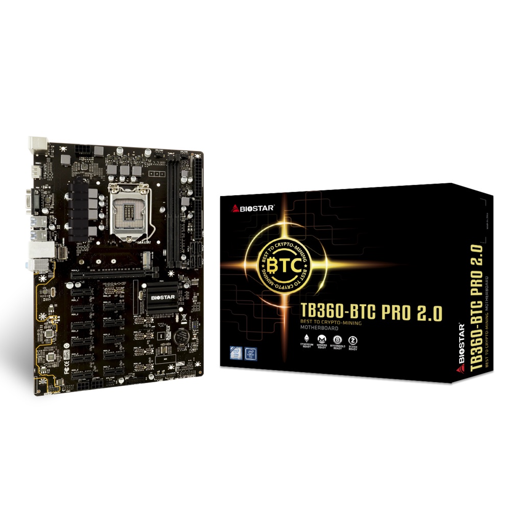 สินค้าใหม่ มือ1 BIOSTAR TB360-BTC PRO 2.0 Intel Mining btc Motherboard ...