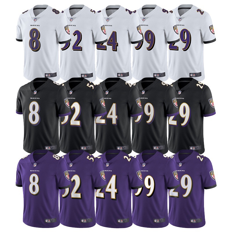 เสื้อกีฬารักบี้ ปักลาย NFL Jerseys Baltimore Crows รุ่นที่สอง สไตล์ ...