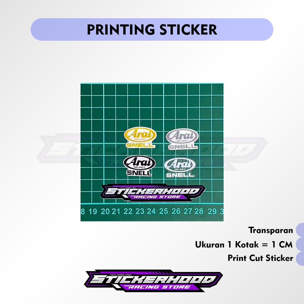 Arai SNELL หมวกกันน็อคขนาดเล็ก VISOR STICKER | Shopee Thailand