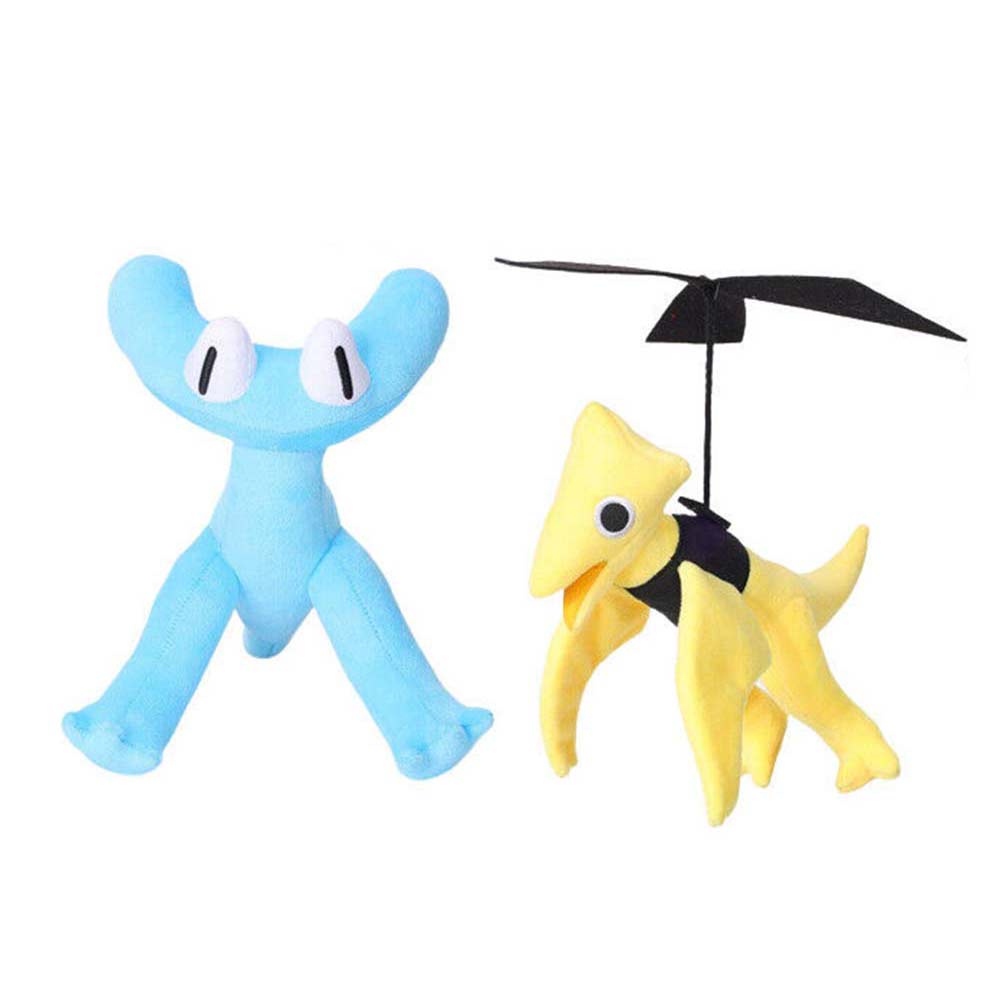 Rainbow Friends Chapter 2 Cyan Plush Toy Yellow Friend Soft Stuffed ...