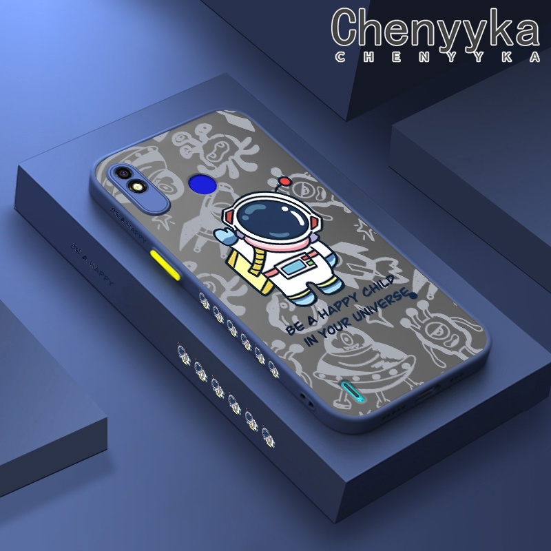 สําหรับ Tecno Spark 4 Lite Kc 8 เคส การ์ตูน นักบินอวกาศ ขนาดเล็ก บาง ...
