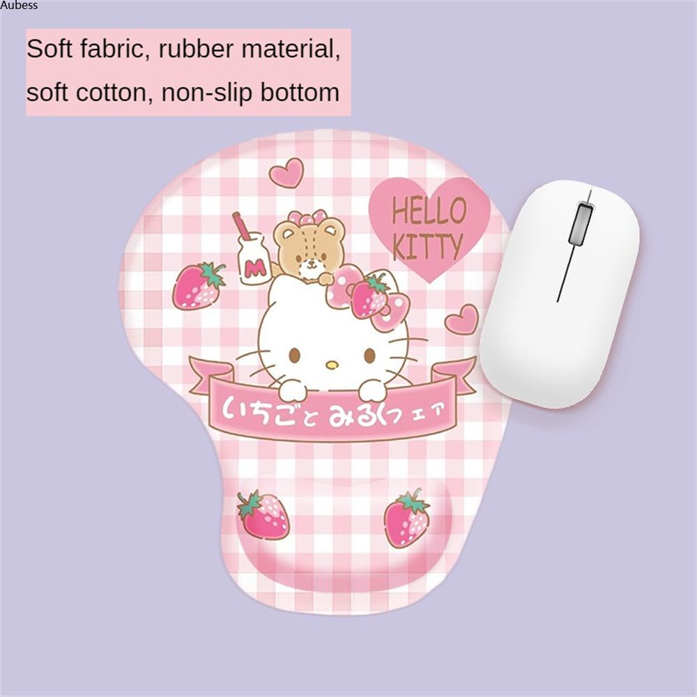 Sanrio Mousepad With Wrist Guard Super Soft Space Silicone Wrist Mouse ...