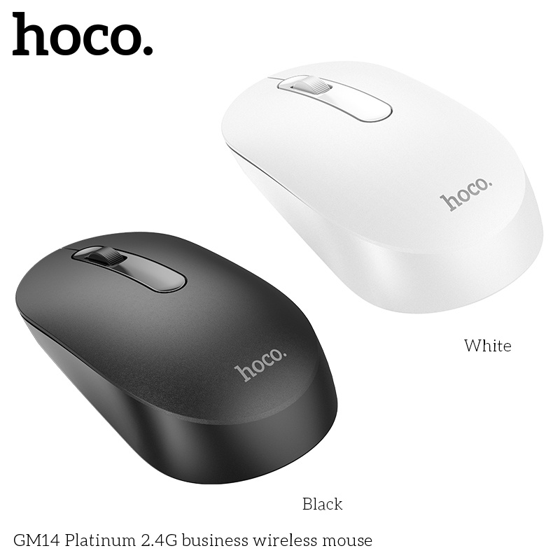 Hoco GM14 เมาส์ไร้สาย 1200 DPI เชื่อมต่อด้วย USB 2.4G มีปุ่มกด 3 ปุ่ม สำหรับคอมพิวเตอร์ โน้ตบุ้ค ...