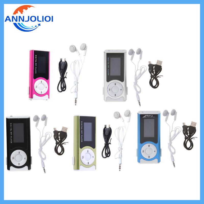 Ann เครื่องเล่นเพลงดิจิทัล MP3 หน้าจอ LCD อลูมิเนียม 32GB การ์ด TF ขนาด ...