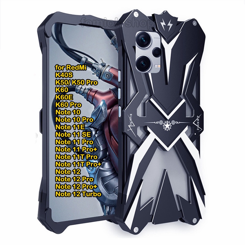 [JLK] Aluminum Bumper Cover for XiaoMi Redmi Note 12 Turbo 11 11T 11E 11SE 10 Pro K60 K50 K40S ...