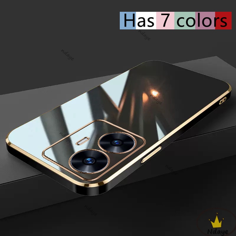 เคส Realme C55 C33 C35 C30 C21y C25y C31 C21 โทรศัพท์มือถือแบบนิ่ม ขอบ