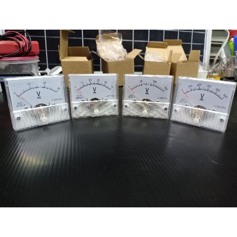 DC Volt meter แบบเข็ม งานโซล่าเซลล์ มีให้เลือกหลายรุ่น 0-600Vdc ส่งจาก ...