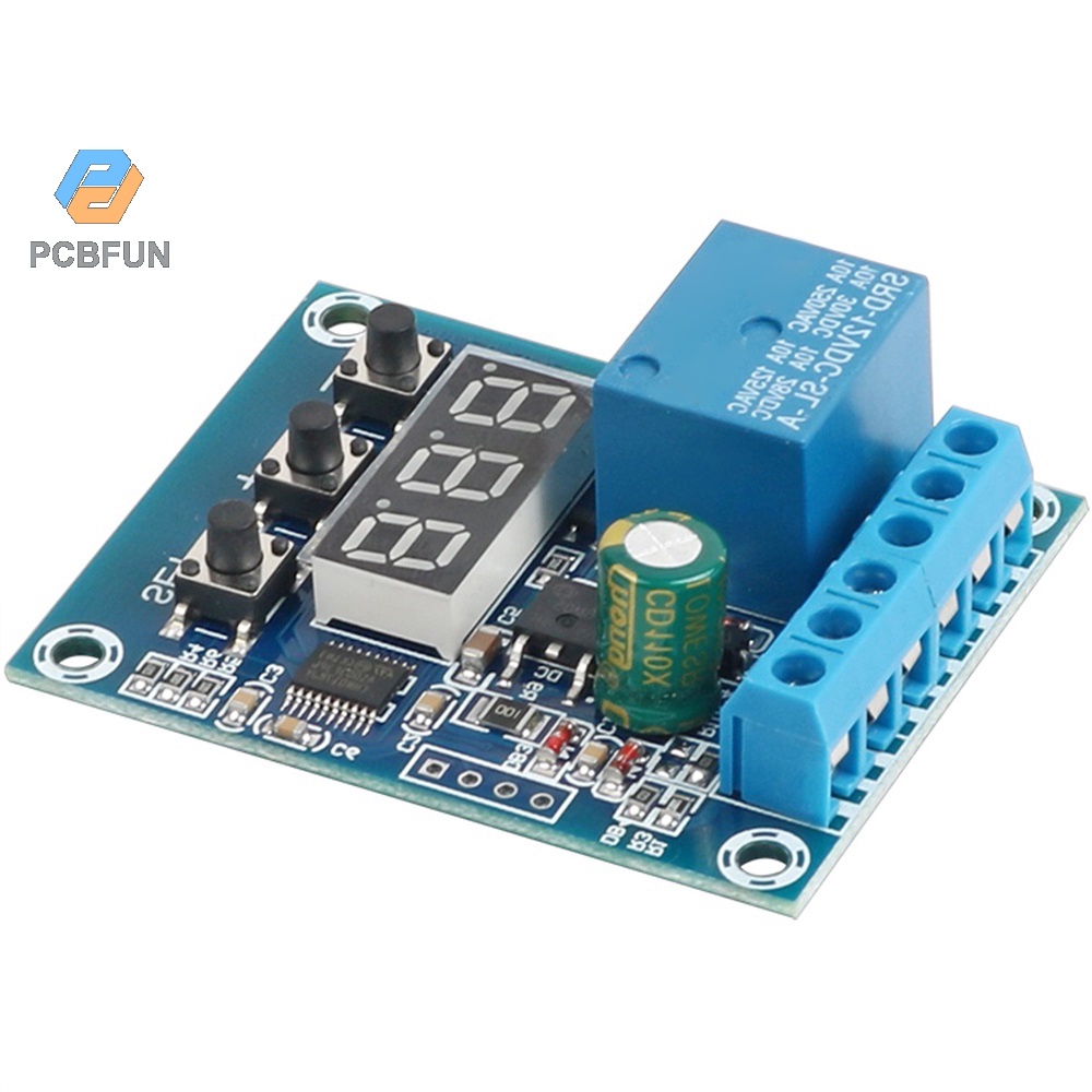 Pcbfun โมดูลรีเลย์ตรวจจับแรงดันไฟฟ้า Dc5v 12v 24v 0-99.9v | Shopee Thailand