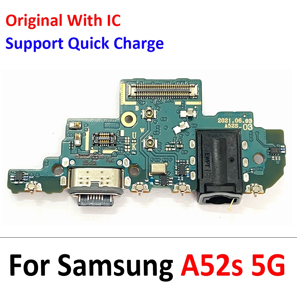 บอร์ดชาร์จ PCB พอร์ต USB แบบเปลี่ยน สําหรับ Samsung Galaxy A52S A528B ...