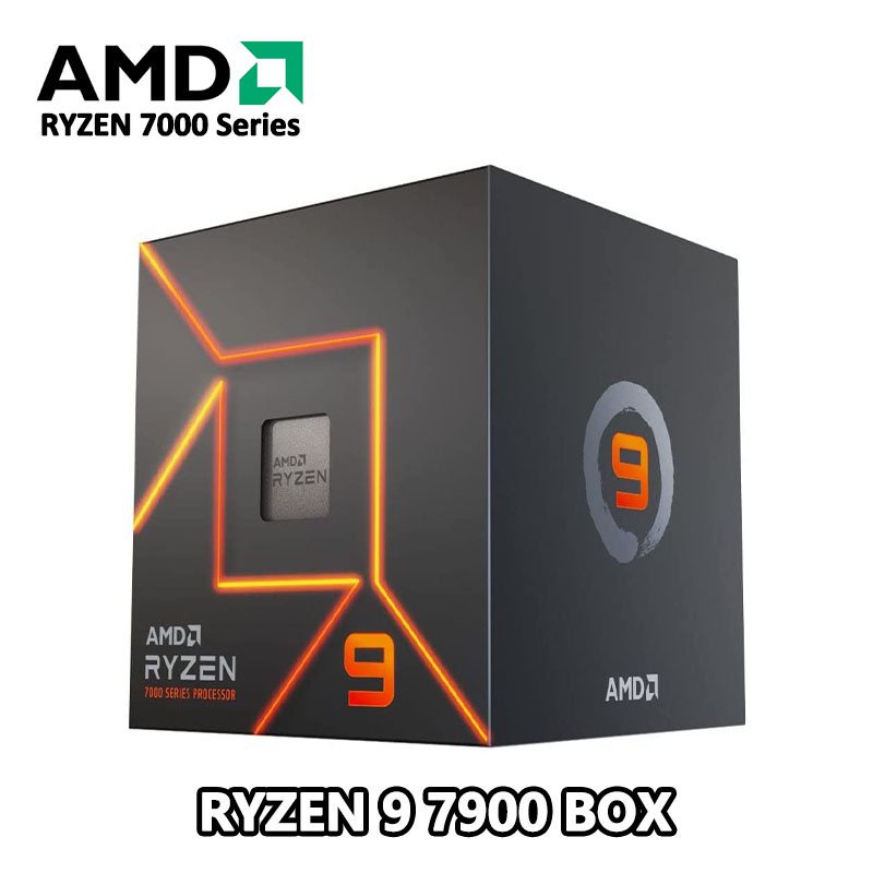 โปรเซสเซอร์ CPU AMD Ryzen 9 7900 R9 7900 3.7 GHz 12-Core 24-Thread 5NM ...