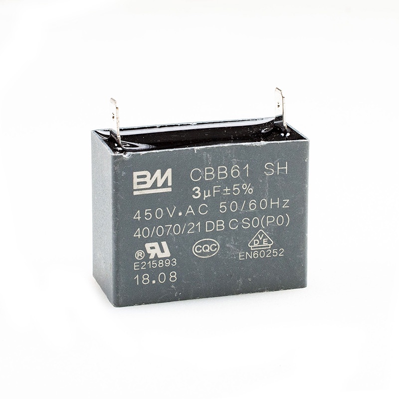 BM 3uF 450V AC 2-Terminal 2Pin CBB61 สําหรับมอเตอร์พัดลม Mini Split ...