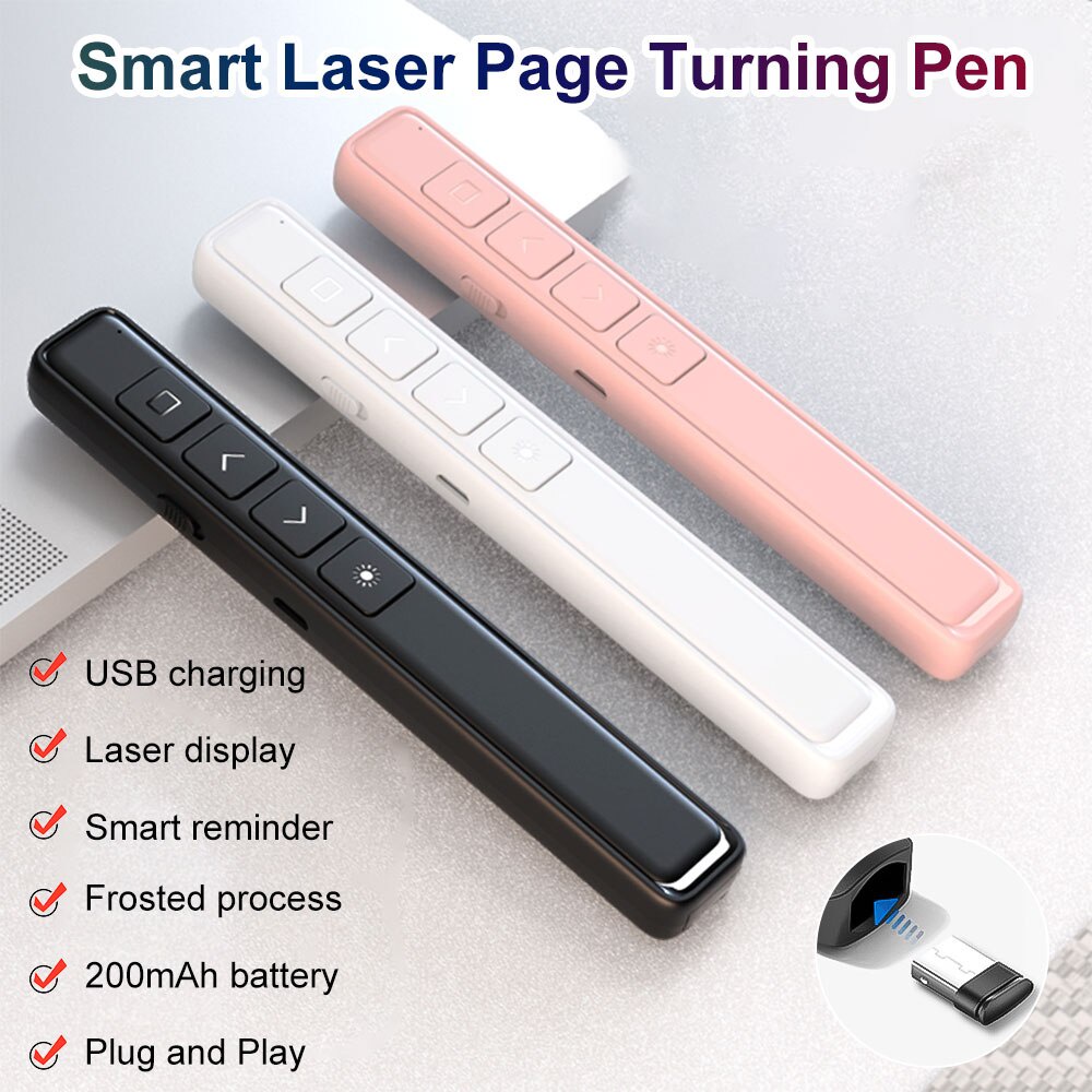 เลเซอร์พอยเตอร์ รีโมทพ้อยเตอร์ 2.4GHz Wireless Remote Control ...