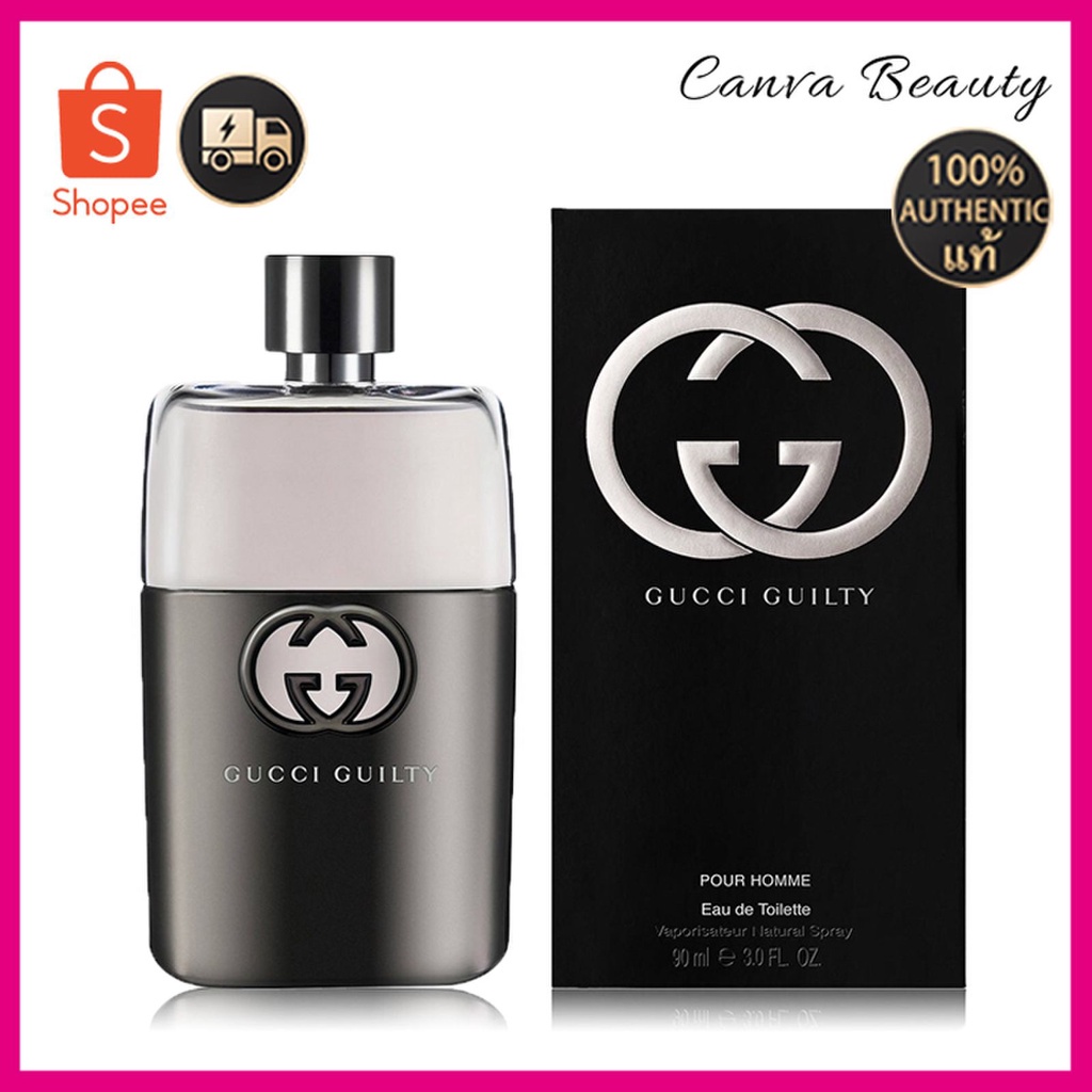 น้ำหอม 💯Gucci Guilty Pour Homme Eau De Toilette 90ML/Guilty Eau De Toilette 75ml/น้ำหอมกุชชี่ ...