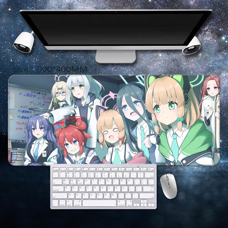 Blue Archive mouse pad oversized sorasaki hina/Misono Mika/Sunaōkami Shiroko gaming keyboard pad ...