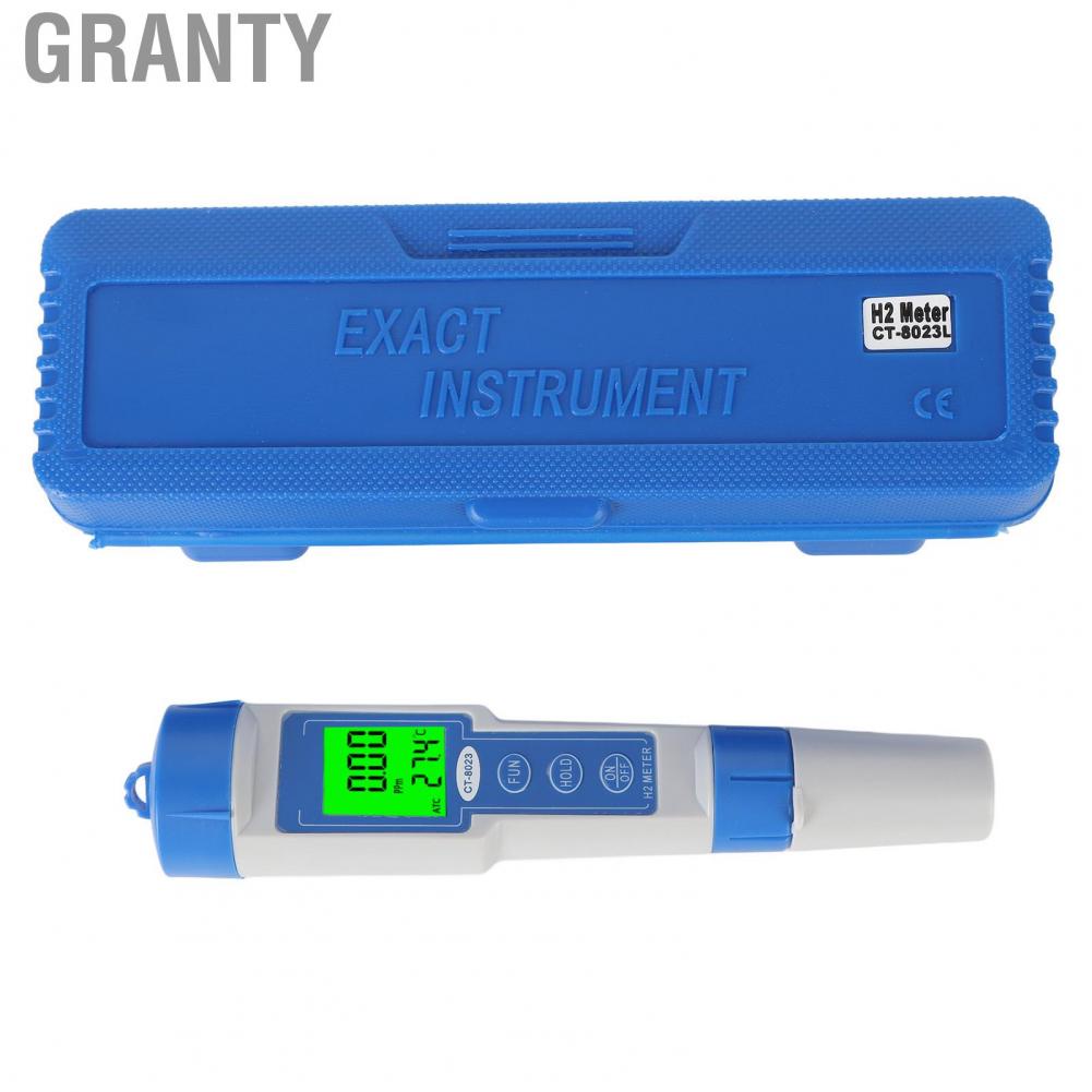 Granty Water Quality Tester Digital Hydrogen Meter Portable Backlight ...