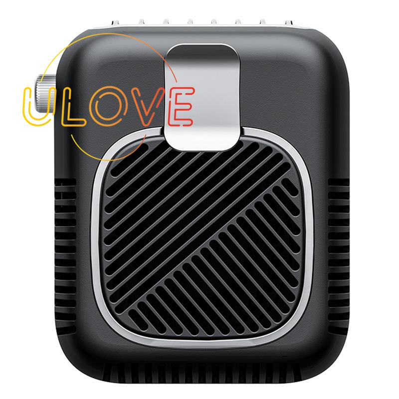 พัดลมไฟฟ้า แบบแขวนเอว แบบพกพา ชาร์จได้ 10000MAh สีดํา | Shopee Thailand