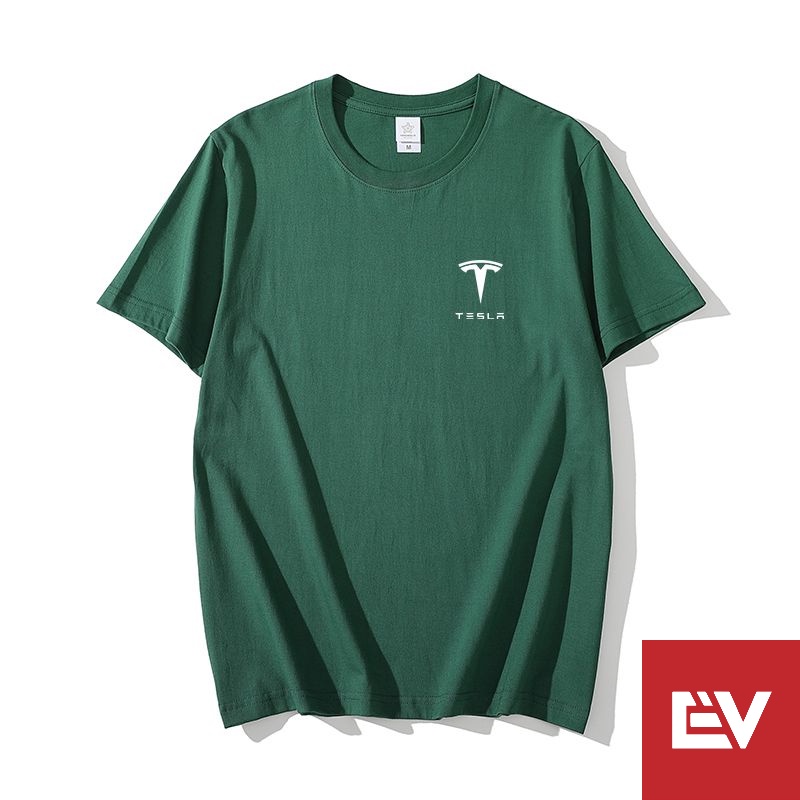เสื้อยืด ผ้าฝ้ายแท้ พิมพ์ลาย Elon Musk Same Style Tesla Tesla Fans ...