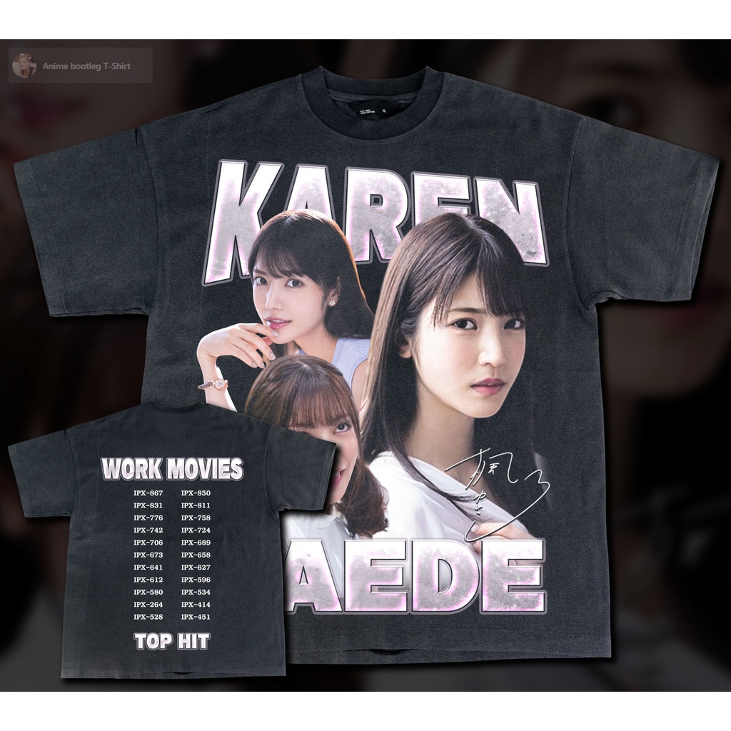 เสื้อยืดผ้าฝ้าย karen kaede - Bootleg T-Shirt | Shopee Thailand