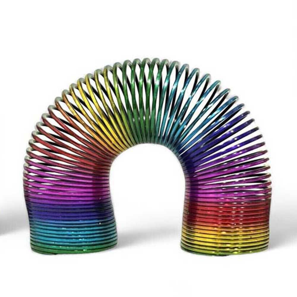 Large Rainbow Magic Spring Fun Toy Stretching 10m Bouncing Rainbow Coil ...