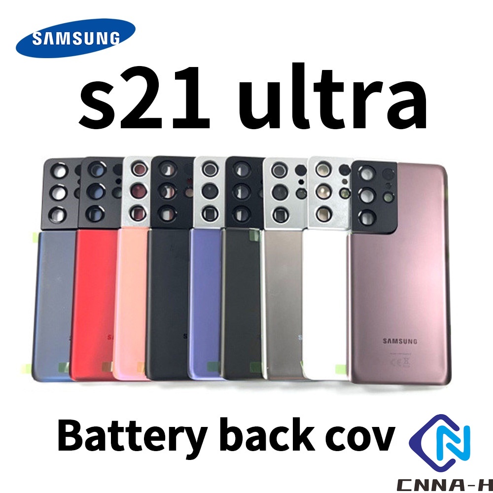 ฝาครอบแบตเตอรี่เปลี่ยนฝาหลังประตูสําหรับ Samsung Galaxy S21 Ultra Plus S21Plus S21Ultra S21 ...