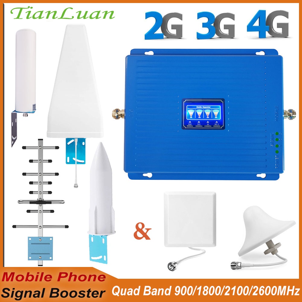 Quad Band ตัวเพิ่มสัญญาณโทรศัพท์มือถือ 3 7 1 8 DCS 1800MHz LTE 2600MHz ...