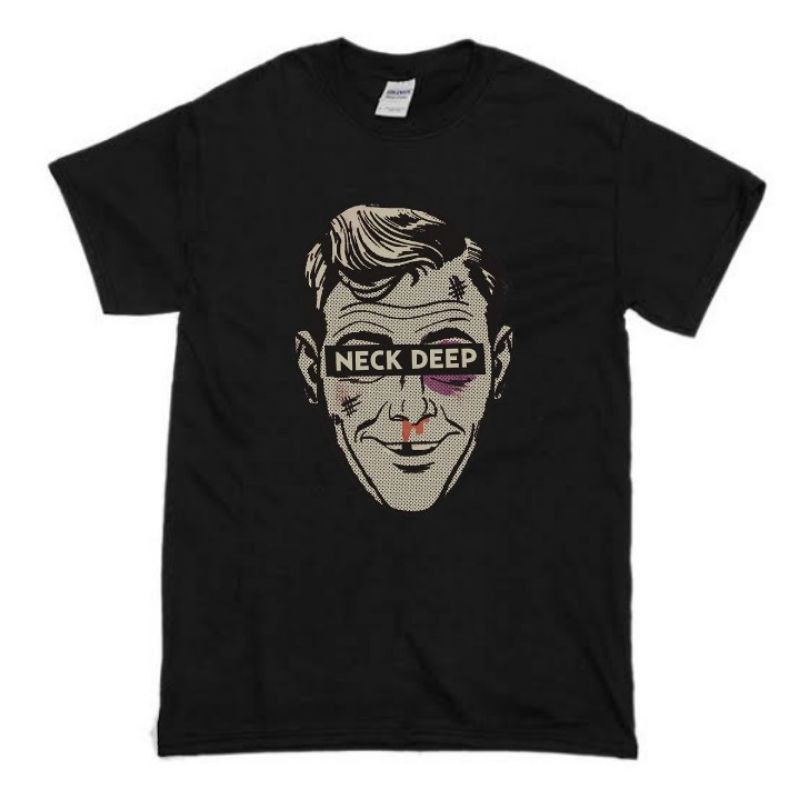 พร้อมส่ง ผ้าฝ้ายบริสุทธิ์ T-shirt KAOS BAND Neck Deep - Rain In July ...