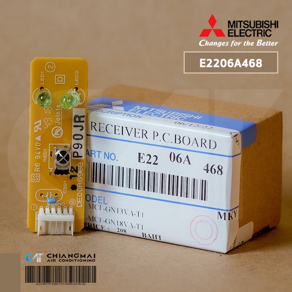 E2206A468 แผงรับสัญญาณรีโมทแอร์ Mitsubishi Electric ตัวรับสัญญาณแอร์ ...